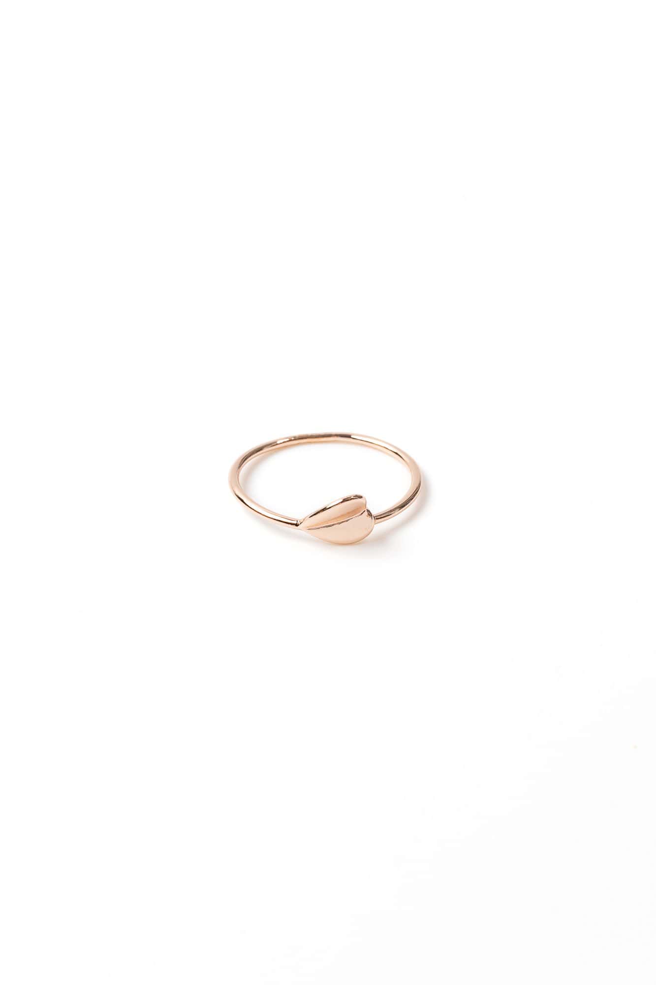 Folded Heart Ring Rose - Stilen